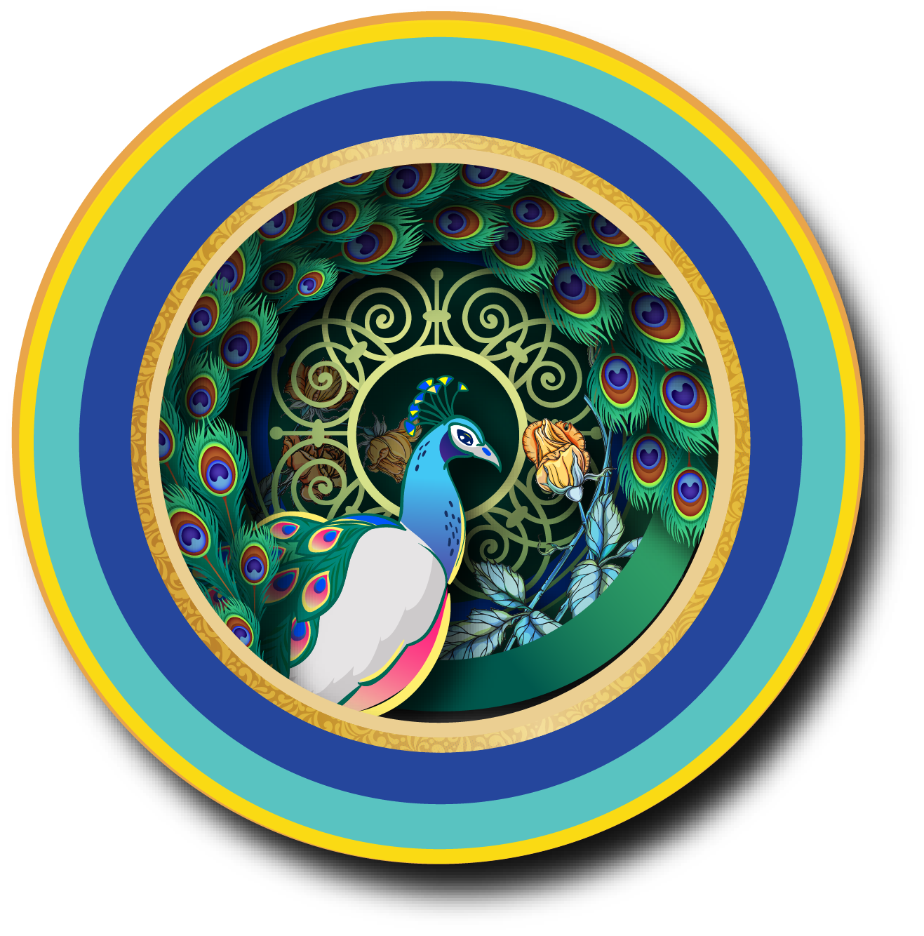 Alljoy Design - A cup of tea pop up card - Peacock – Hello Annie